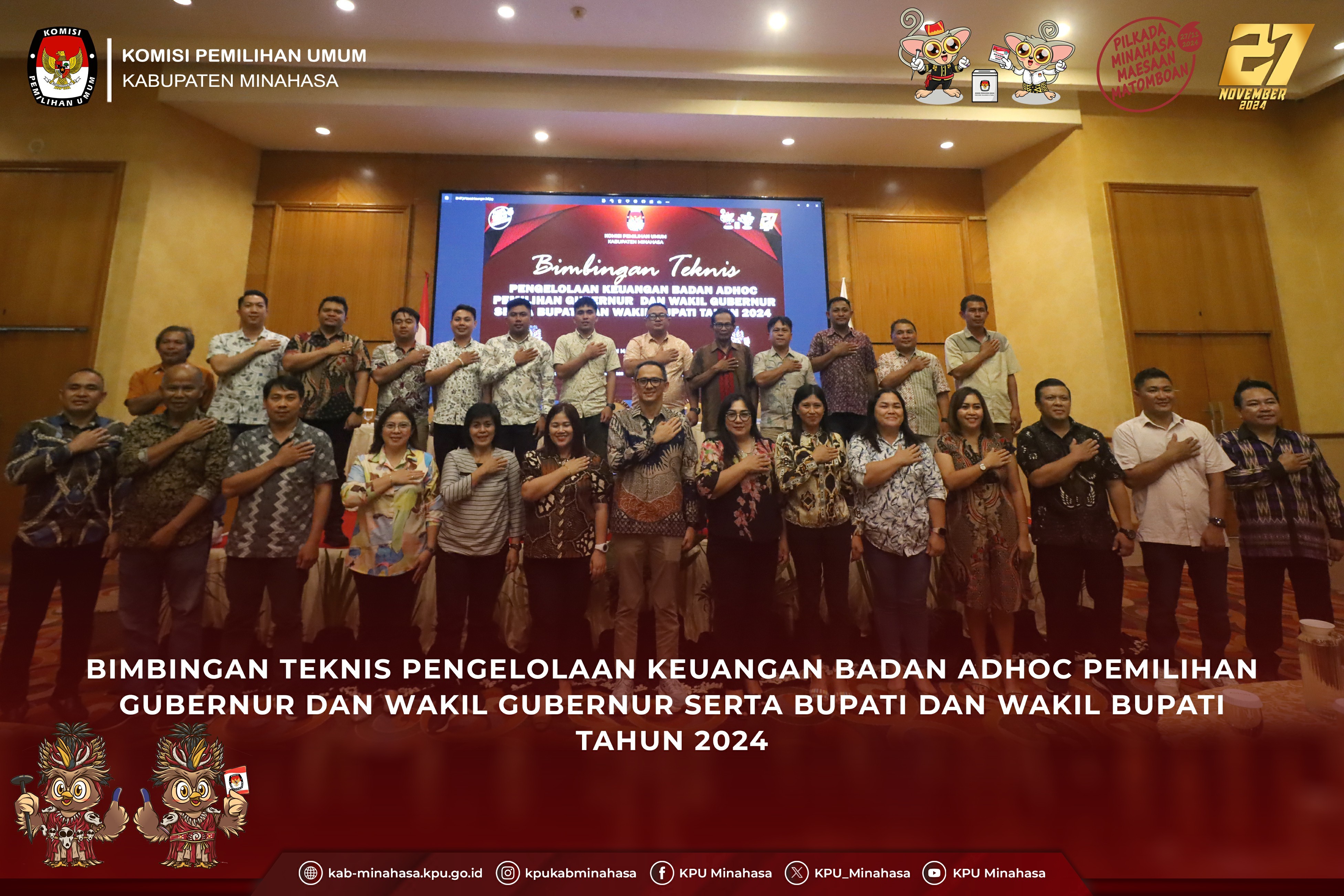 KPU KAB-MINAHASA - KPU MINAHASA GELAR BIMBINGAN TEKNIS PENGELOLAAN KEUANGAN BADAN ADHOC ...