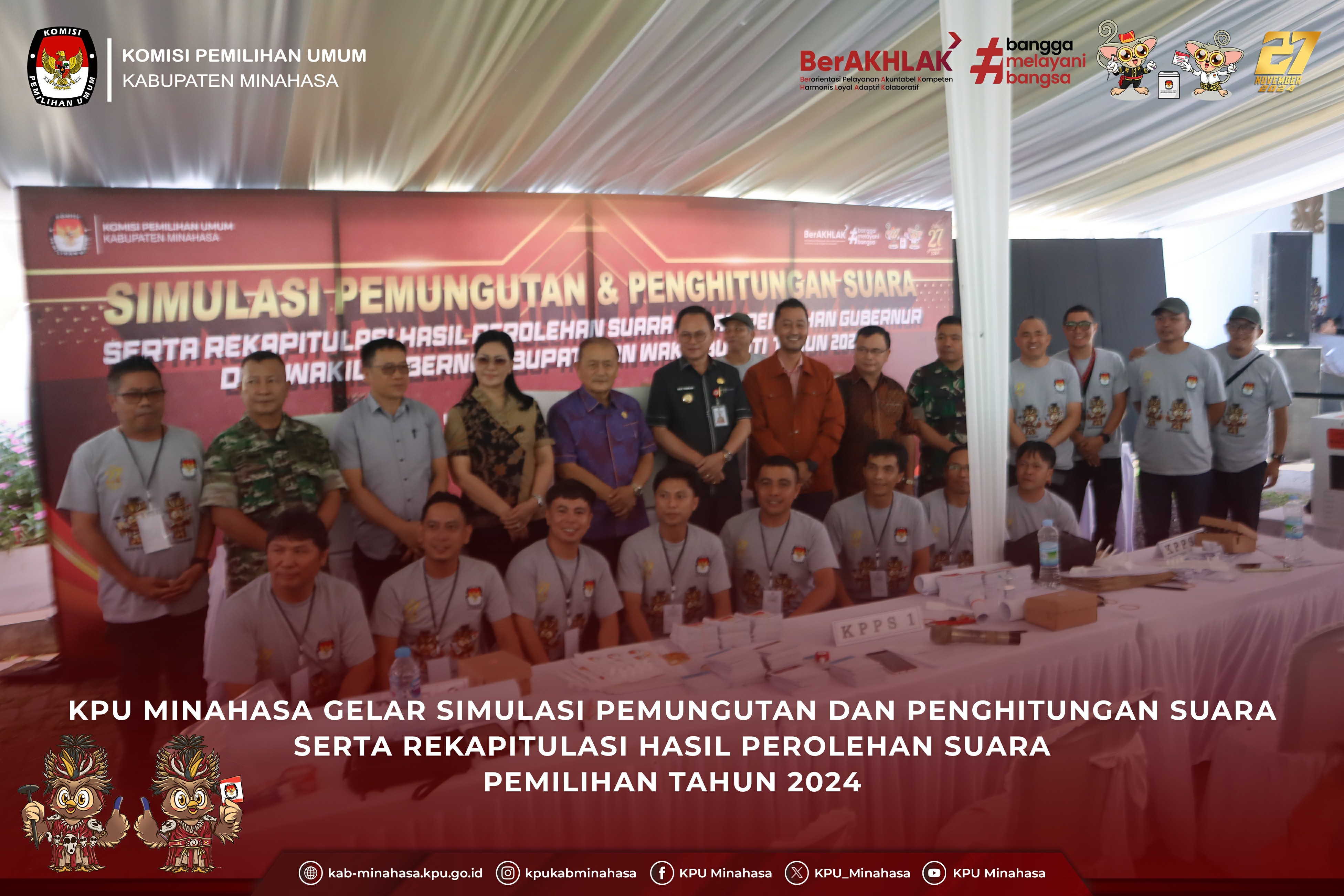 KPU KAB-MINAHASA - KPU MINAHASA GELAR SIMULASI PEMUNGUTAN DAN PENGHITUNGAN SUARA SERTA ...